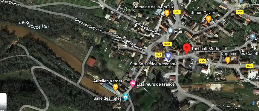 Thebault Martial, Coupure de courant et réparation à Arcenant 21700